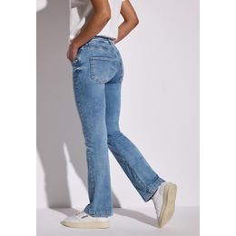Street One Damen Slim-fit-Jeans, blau, Gr. 33, unifarben, Web, 89% Baumwolle, 8% Polyester, 3% Elasthan, Jeans, High Waist