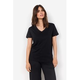 soyaconcept Damen T-Shirt "SC-DERBY 2", schwarz, Gr. XXL, unifarben, Single Jersey, Obermaterial: 100% Baumwolle, Shirts