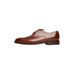 Henry Stevens Herren Schn&uuml;rschuh "Marshall PD Businessschuh", Gr. 39,5, braun, Leder, Schuhe, Herren Halbschuhe Leder handgefertigt, Anzugschuhe