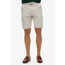 Superdry Herren Cargoshorts "SD-HEAVY CARGO SHORT", grau, Gr. 30, unifarben, Web, Obermaterial: 100% Baumwolle, Hosen