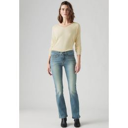 Levi's LEVI'S Damen Bootcut-Jeans "315 Shaping Boot", blau, Gr. 29, Denim/Jeans, Obermaterial: 81% Baumwolle, 18% Polyester, 1% Elasthan, Jeans
