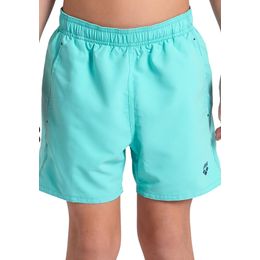 arena Kinder Badeshorts "BOYS' BEACH BOXER SOLID R", blau, Gr. 140, Obermaterial: 100% Polyester, Badehosen
