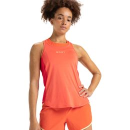 Roxy Damen Tanktop "Bold Moves 2.0", orange, Gr. L, 86% Polyester, 14% Elasthan, Tops