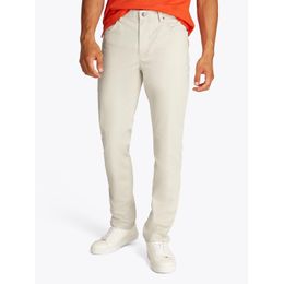 Tommy Hilfiger Herren Stoffhose "DENTON 5PKT COTTON SATIN", beige, Gr. 36, Web, Obermaterial: 98% Baumwolle, 2% Elasthan, Hosen
