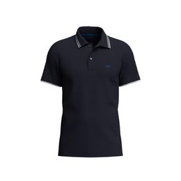 Fynch-Hatton Herren Poloshirt, blau, Gr. S, unifarben, Piqué, Obermaterial: 100% Baumwolle, Shirts, mit Logo-Stickerei