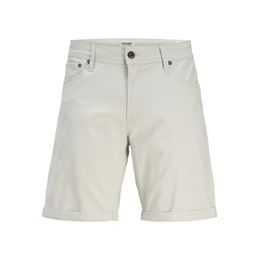 Jack & Jones JACK & JONES Herren Shorts "JPSTRICK ORIGINAL SHORT", grau, Gr. S, unifarben, Web, Obermaterial: 98% Baumwolle, 2% Elasthan, Hosen