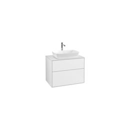 Villeroy & Boch V&B Waschtischunterschrank Finion 80x60,3cm, Abd.-Pl. wh. m, glo wh. Lac ; Villeroy & Boch (F75100GF)