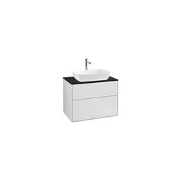 Villeroy & Boch V&B Waschtischunterschrank Finion 80x60,3cm, Abd.-Pl. bla m, wh. m lacquer ; Villeroy & Boch (F75200MT)