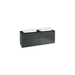 Villeroy & Boch V&B Waschtischunterschrank Finion 160x60,3x50,1cm, Gl. bla m, md bl. m Lac ; Villeroy & Boch (F72200HG)