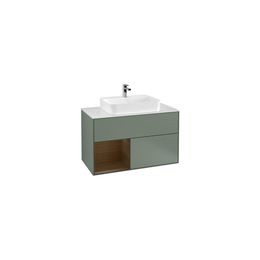 Villeroy & Boch V&B Waschtischunterschrank Finion 100, Pl w m, Reg li wal ven, Oli. m Lac ; Villeroy & Boch (F361GNGM)