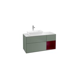 Villeroy & Boch V&B Waschtischunterschrank Finion 120cm, Pl w m, Reg Peo m Lac, Oli. m Lac ; Villeroy & Boch (F811HBGM)