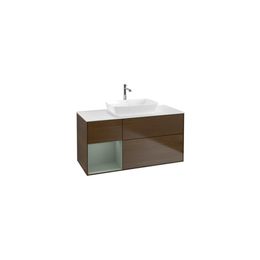 Villeroy & Boch V&B Waschtischunterschrank Finion 120cm, Pl wh. m, Reg Oli. m Lac, wal ven ; Villeroy & Boch (F821GMGN)