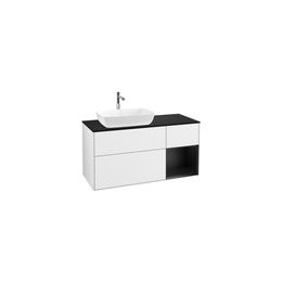 Villeroy & Boch V&B Waschtischunterschrank Finion 120cm, Pl b m, Rg bla m Lac, glo wh. Lac ; Villeroy & Boch (F812PDGF)