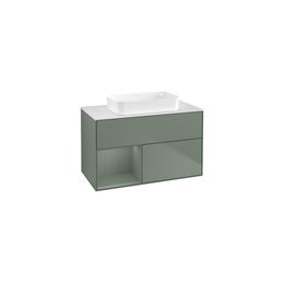 Villeroy & Boch V&B Waschtischunterschrank Finion 100x60,3 cm, Rg l Oli. m Lac, Oli. m Lac ; Villeroy & Boch (F651GMGM)