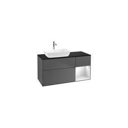 Villeroy & Boch V&B Waschtischunterschrank Finion 120cm, Pl b m, Reg wh. m Lac, Anthrac. m ; Villeroy & Boch (F812MTGK)