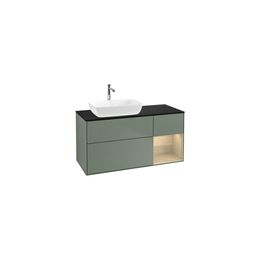 Villeroy & Boch V&B Waschtischunterschrank Finion 120cm, Pl bla m, Reg Oa ven, Oli. m Lac ; Villeroy & Boch (F812PCGM)