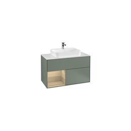 Villeroy & Boch V&B Waschtischunterschrank Finion 100, Pl wh. m, Reg li Oa ven, Oli. m Lac ; Villeroy & Boch (F361PCGM)