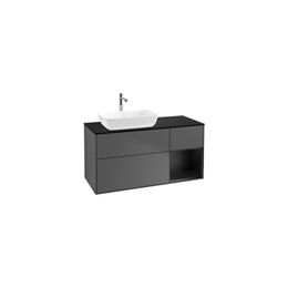 Villeroy & Boch V&B Waschtischunterschrank Finion 120cm, Pl b m, Reg bla m Lac, Anthrac. m ; Villeroy & Boch (F812PDGK)