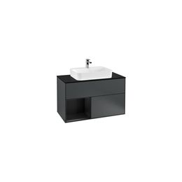 Villeroy & Boch V&B Waschtischunterschrank Finion 100, Pl b m, Rg l b m Lac, md bl. m Lac ; Villeroy & Boch (F362PDHG)