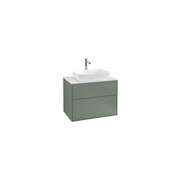 Villeroy & Boch V&B Waschtischunterschrank Finion 80x60,3cm, Abd.-Pl. wh. m, Oli. m Lac ; Villeroy & Boch (F75100GM)