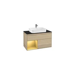 Villeroy & Boch V&B Waschtischunterschrank Finion 100, Pl bla m, Reg li gol m, Oa ven ; Villeroy & Boch (F362HFPC)