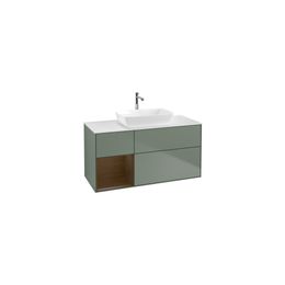 Villeroy & Boch V&B Waschtischunterschrank Finion 120cm, Pl wh. m, Reg wal ven, Oli. m Lac ; Villeroy & Boch (F821GNGM)