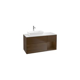 Villeroy & Boch V&B Waschtischunterschrank Finion 120cm, Pl wh. m, Reg wal ven, wal ven ; Villeroy & Boch (F811GNGN)