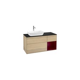 Villeroy & Boch V&B Waschtischunterschrank Finion 120cm, Pl bla m, Reg Peo m Lac, Oa ven ; Villeroy & Boch (F812HBPC)