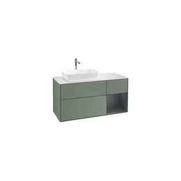Villeroy & Boch V&B Waschtischunterschrank Finion 120cm, Pl w m, Reg md m Lac, Oli. m Lac ; Villeroy & Boch (F811HGGM)