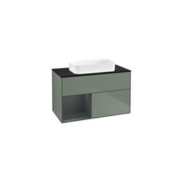 Villeroy & Boch V&B Waschtischunterschrank Finion 100x60,3 cm, Rg l md b m Lac, Oli. m Lac ; Villeroy & Boch (F652HGGM)