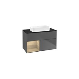 Villeroy & Boch V&B Waschtischunterschrank Finion 100x60,3 cm, Reg li Oa ven, Anthrac. m ; Villeroy & Boch (F652PCGK)