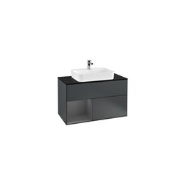 Villeroy & Boch V&B Waschtischunterschrank Finion 100, Pl b m, Rg l A m, md bl. m Lac ; Villeroy & Boch (F362GKHG)