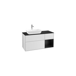 Villeroy & Boch V&B Waschtischunterschrank Finion 120cm, Pl b m, Reg bla m Lac, wh. m Lac ; Villeroy & Boch (F812PDMT)