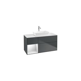 Villeroy & Boch V&B Waschtischunterschrank Finion 120cm, Pl w m, Rg w m Lac, md bl. m Lac ; Villeroy & Boch (F821MTHG)