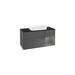 Villeroy & Boch V&B Waschtischunterschrank Finion 120x60 cm, Reg re Oli. m Lac, Anthrac. m ; Villeroy & Boch (F712GMGK)