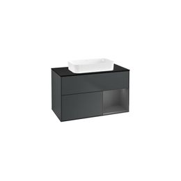 Villeroy & Boch V&B Waschtischunterschrank Finion 100x60,3 cm, Rg r A m, md bl. m Lac ; Villeroy & Boch (F662GKHG)