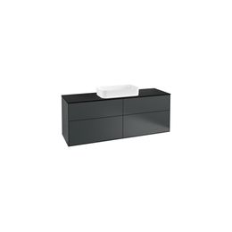 Villeroy & Boch V&B Waschtischunterschrank Finion 160x60,3cm, Abd.-Pl. bla m, md bl. m Lac ; Villeroy & Boch (F32200HG)