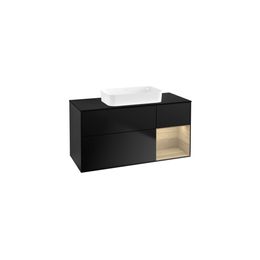 Villeroy & Boch V&B Waschtischunterschrank Finion 120x60 cm, Reg re Oa ven, bla m lacquer ; Villeroy & Boch (F712PCPD)