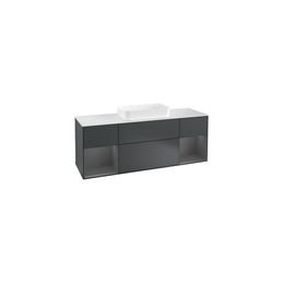 Villeroy & Boch V&B Waschtischunterschrank Abdeckplatte wh. m Finion 160x60, Reg Anthrac. m Lac, md bl. m Lac ; Villeroy & Boch (F331GKHG)