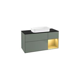 Villeroy & Boch V&B Waschtischunterschrank Finion 120x60 cm, Reg re gol m, Oli. m Lacquer ; Villeroy & Boch (F712HFGM)