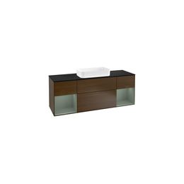 Villeroy & Boch V&B Waschtischunterschrank Abdeckplatte bla m Finion 160x60cm, Reg Oli. m Lac, Walnut veneer ; Villeroy & Boch (F332GMGN)