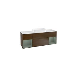 Villeroy & Boch V&B Waschtischunterschrank Abdeckplatte wh. m Finion 160x60cm, Reg Oli. m Lac, Walnut veneer ; Villeroy & Boch (F331GMGN)