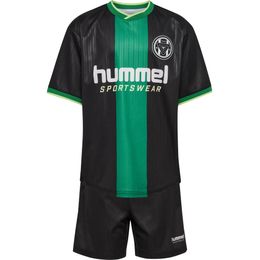 Hummel Trainingsanzug Jungen Gr&ouml;&szlig;e 104 gr&uuml;n / schwarz / offwhite