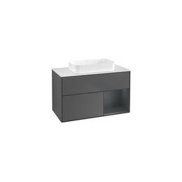 Villeroy & Boch V&B Waschtischunterschrank Finion 100x60,3 cm, Rg r md b m Lac, Anthrac. m ; Villeroy & Boch (F661HGGK)
