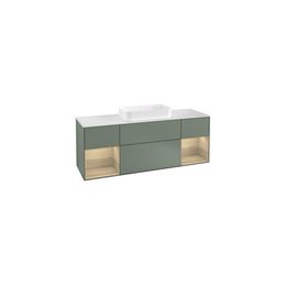 Villeroy & Boch V&B Waschtischunterschrank Abdeckplatte wh. m Finion 160x60cm, Reg Oa ven, Olive Matt Lacquer ; Villeroy & Boch (F331PCGM)