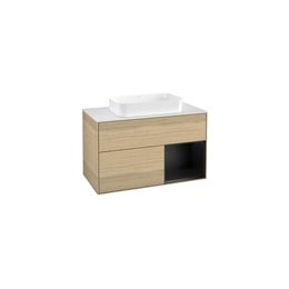 Villeroy & Boch V&B Waschtischunterschrank Finion 100x60,3 cm, Reg re bla m Lac, Oa Veneer ; Villeroy & Boch (F661PDPC)