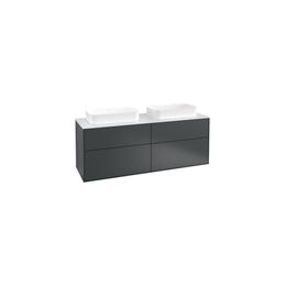 Villeroy & Boch V&B Waschtischunterschrank Finion 160x60,3x50,1cm, Gl. wh. m, md bl. m Lac ; Villeroy & Boch (F72100HG)