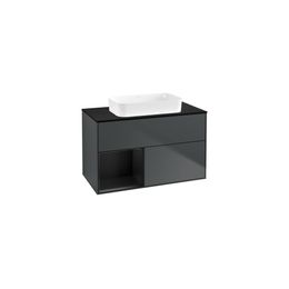 Villeroy & Boch V&B Waschtischunterschrank Finion 100x60,3 cm, Rg l b m Lac, md bl. m Lac ; Villeroy & Boch (F652PDHG)