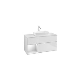Villeroy & Boch V&B Waschtischunterschrank Finion 120cm, Pl w m, Reg wh. m Lac, wh. m Lac ; Villeroy & Boch (F821MTMT)