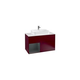 Villeroy & Boch V&B Waschtischunterschrank Finion 100, Pl w m, Reg li md bl. m Lac, Peo m ; Villeroy & Boch (F361HGHB)
